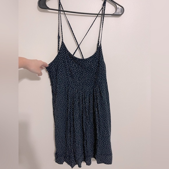 Abercrombie & Fitch | Dresses | Abercrombie Fitch Dark Navy Polka Dot ...